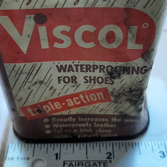 Viscol | Other | Vintage Viscol Waterproofing For Shoes Tin Can | Poshmark